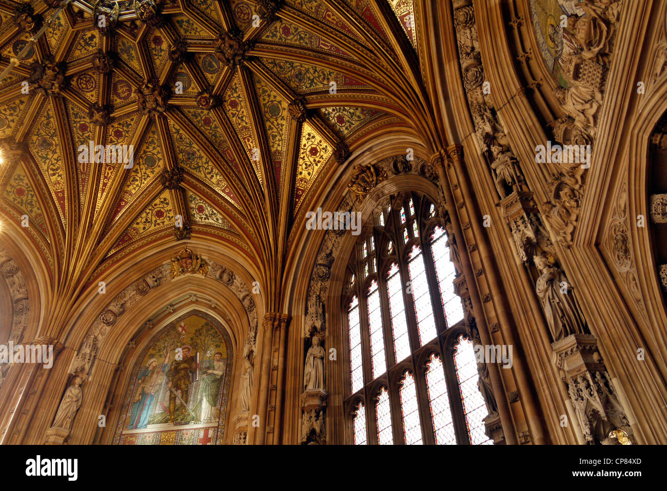 The Central Lobby, Palace of Westminster, London, England Stock Photo ...