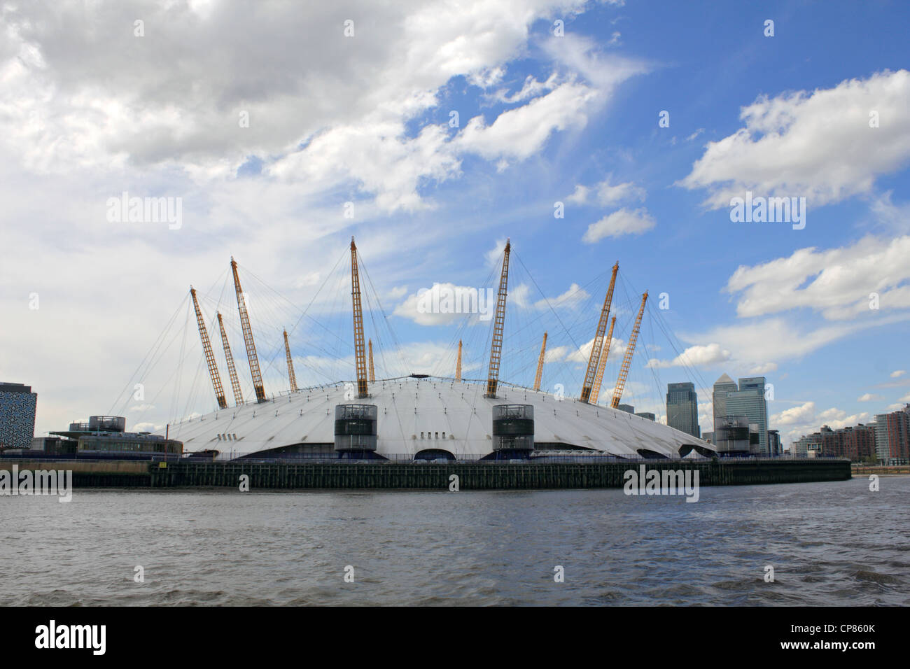 The O2 Dome on the River Thames at Greenwich London England UK Stock ...