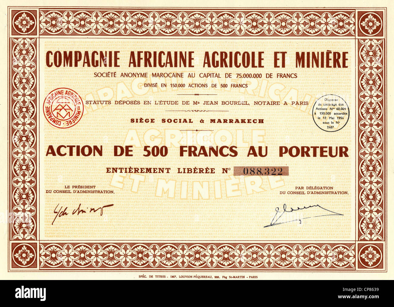 Colonial share certificate hi-res stock photography and images - Alamy