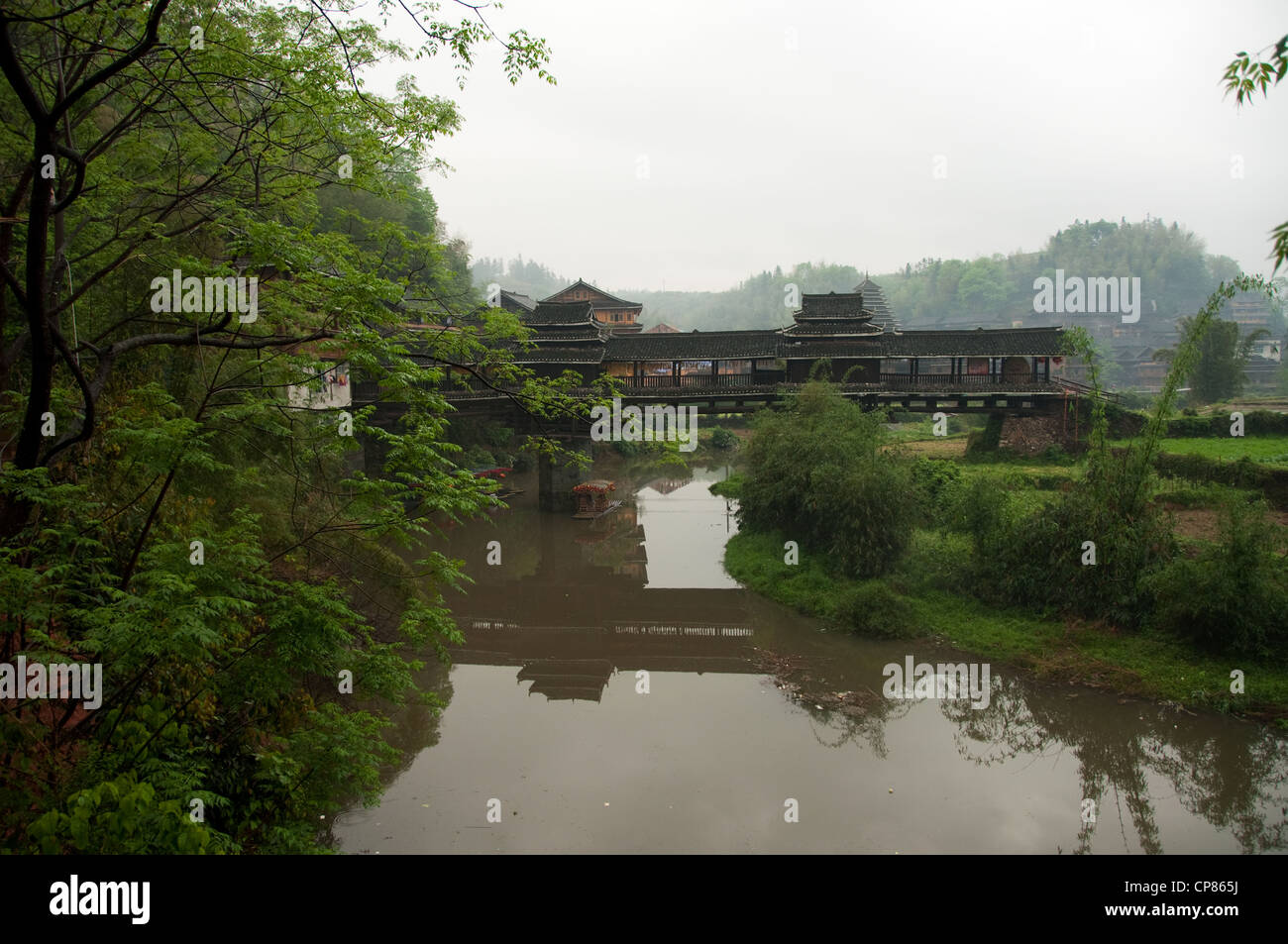 Ancient "Wind and Air" Bridge, Chengyang Stock Photo - Alamy