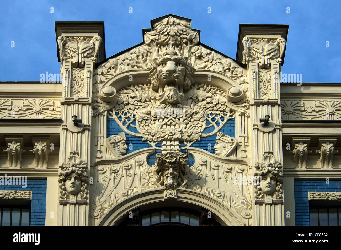Art Nouveau district, Riga, Latvia, Baltic states Stock Photo - Alamy