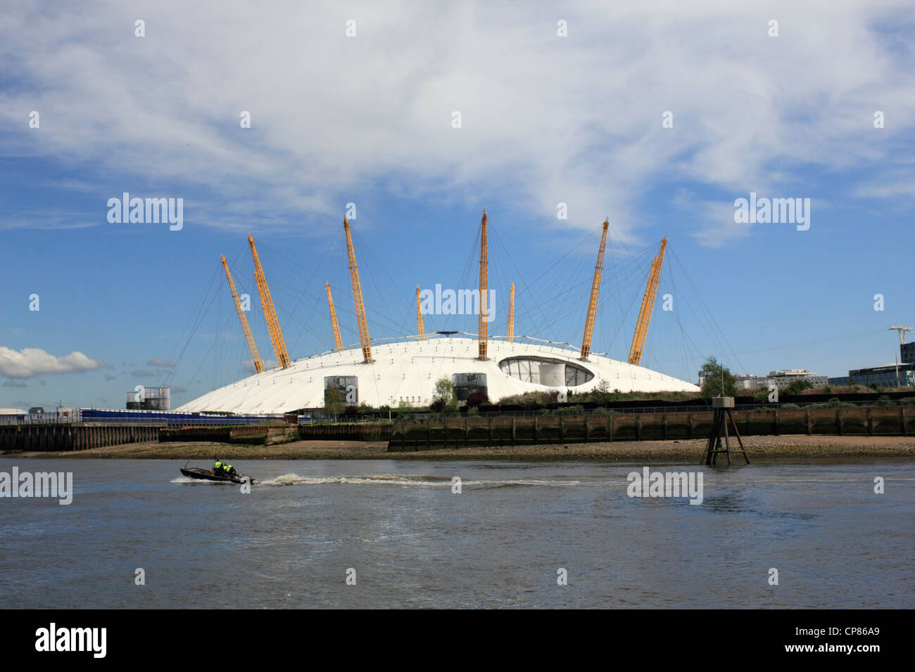 The O2 Dome on the River Thames at Greenwich London England UK Stock ...