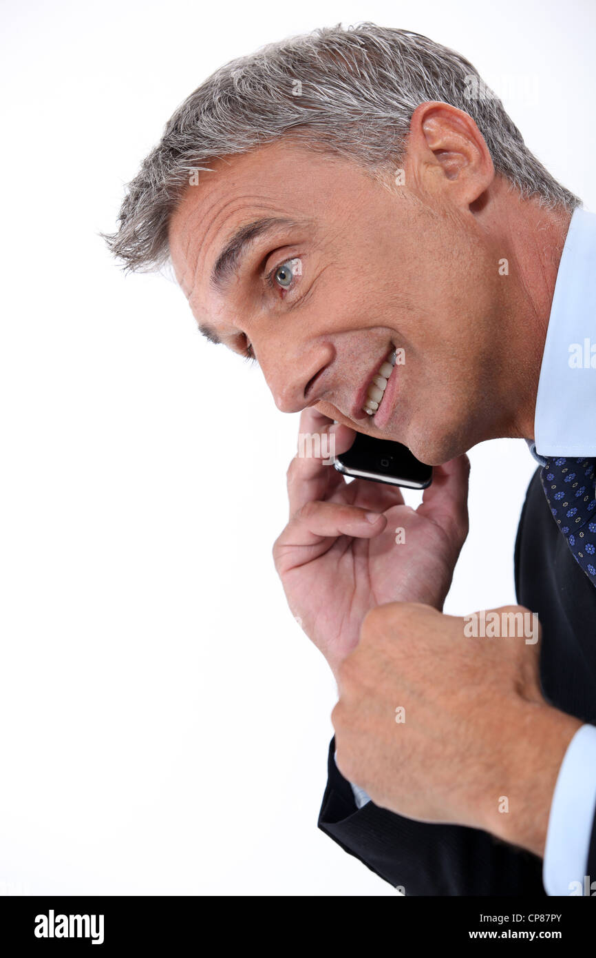 man with mobile phone Stock Photo - Alamy