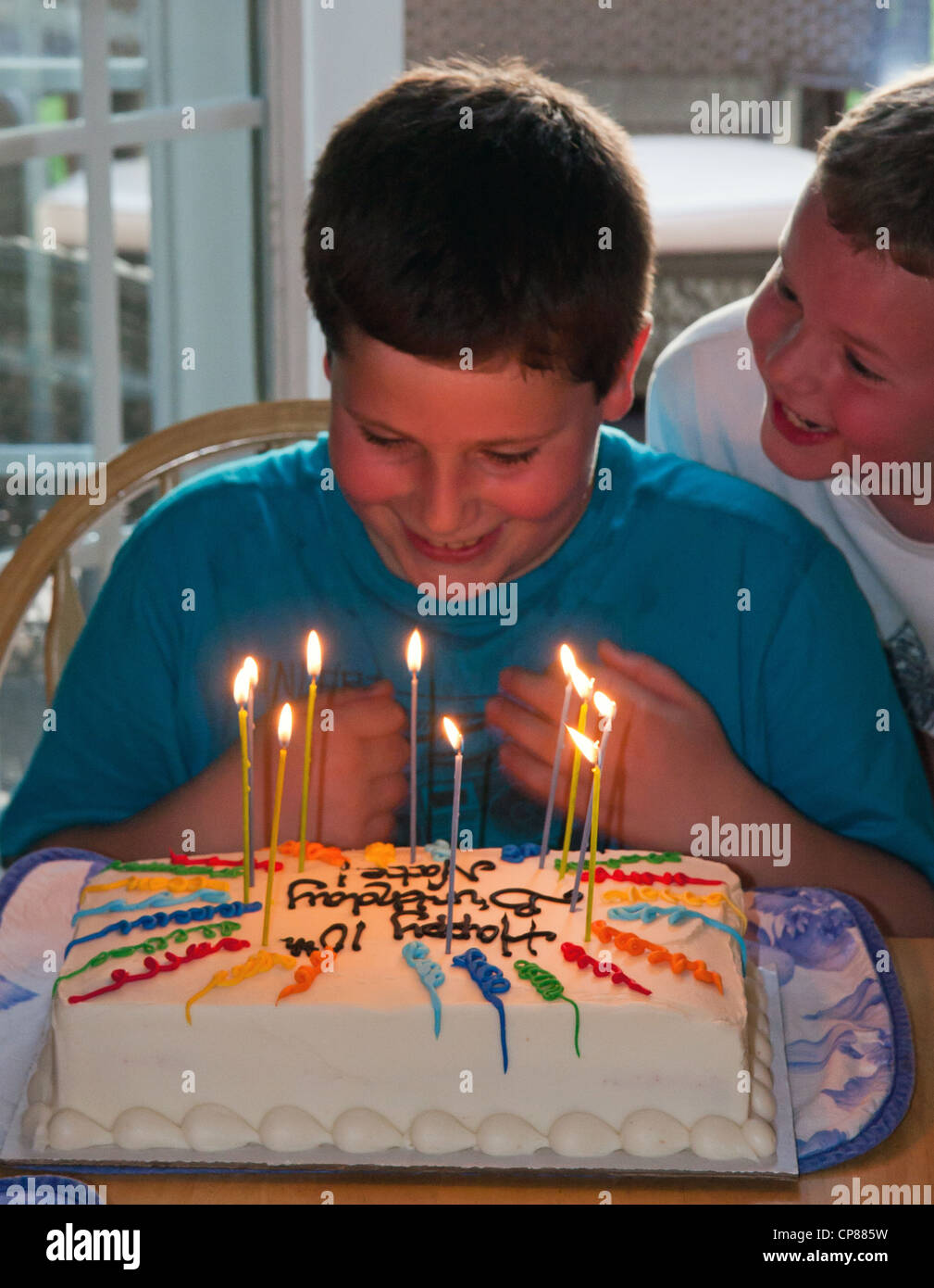 birthday cake for boys Stock Photo - Alamy