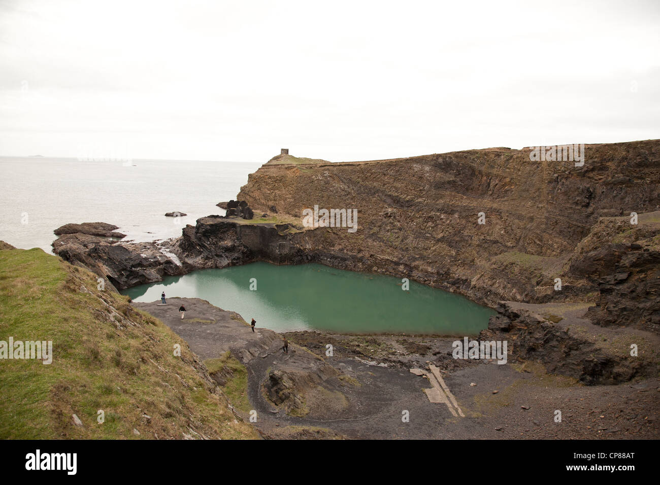 The blue lagoon pembrokeshire hi-res stock photography and images - Alamy