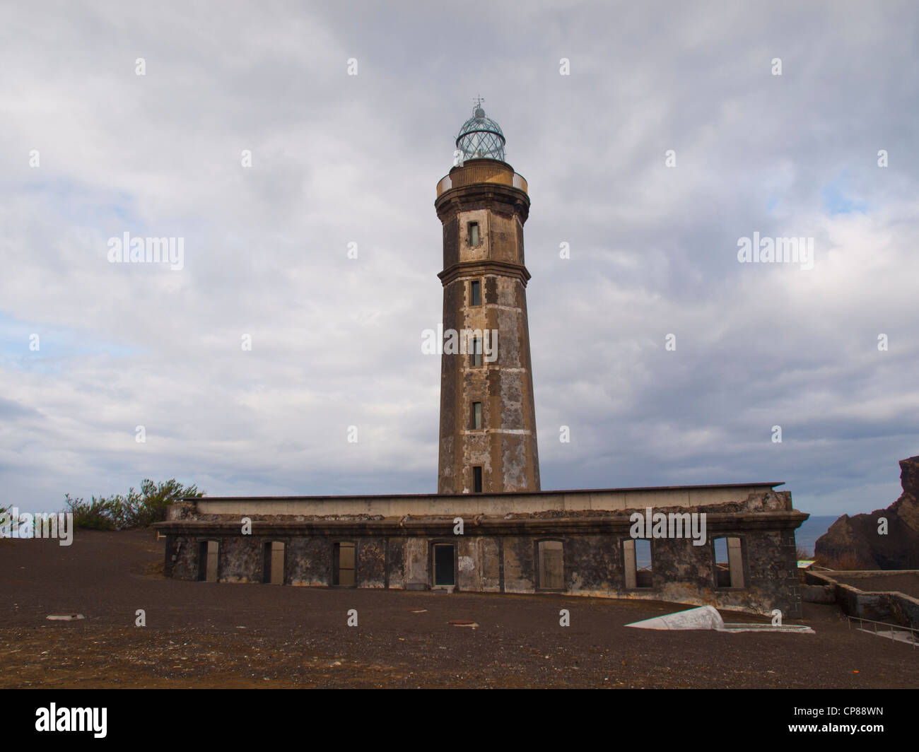 Capelinhos volcano in Faial island Stock Photo - Alamy