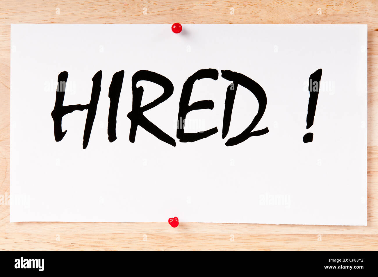 Employee hired hi-res stock photography and images - Alamy