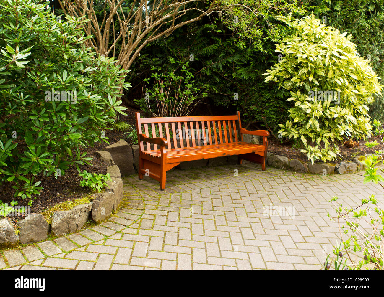 Garden pathway chair hi-res stock photography and images - Alamy