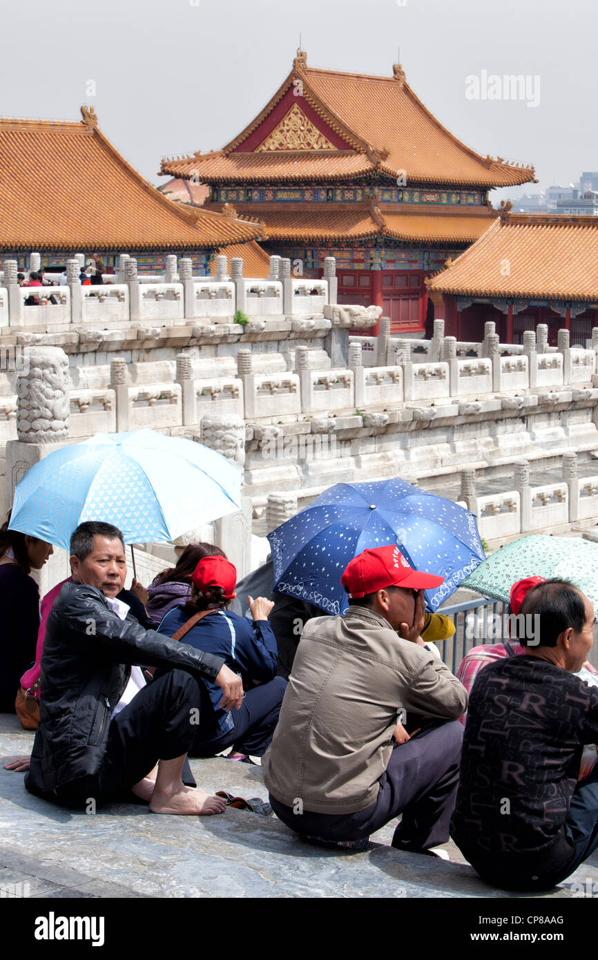 Tourists at the Forbidden City. Beijing, China Stock Photo - Alamy