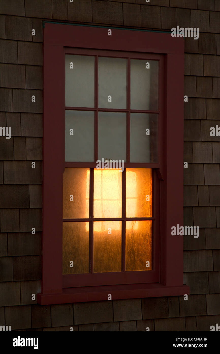 Setting Sun Through a Window Stock Photo - Alamy