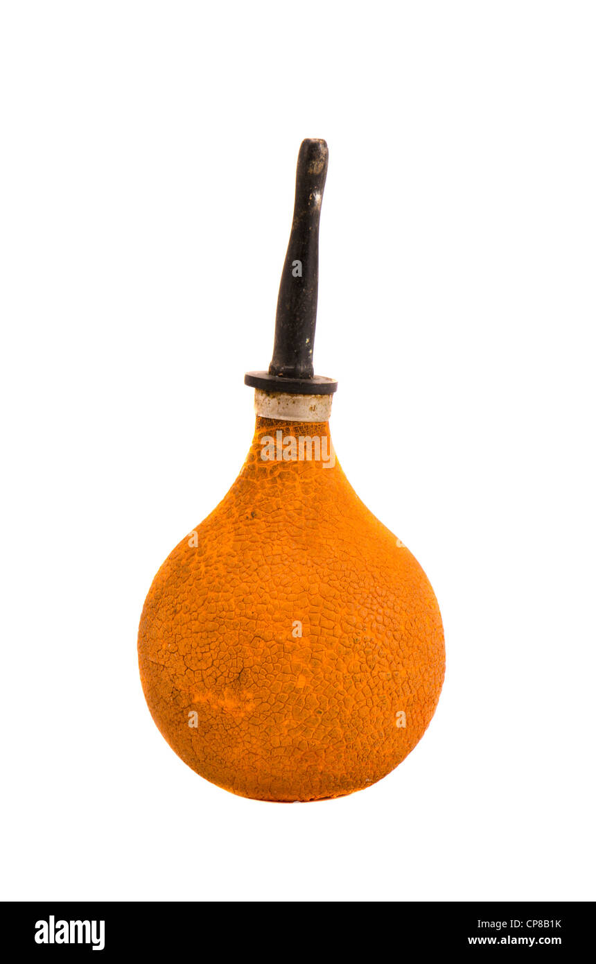 isolated on white background ancient clyster Stock Photo - Alamy