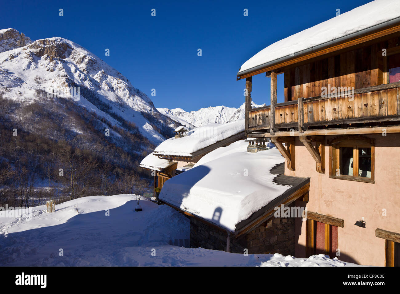 France, Savoie, Saint Martin de Belleville, the hamlet of Saint Marcel ...