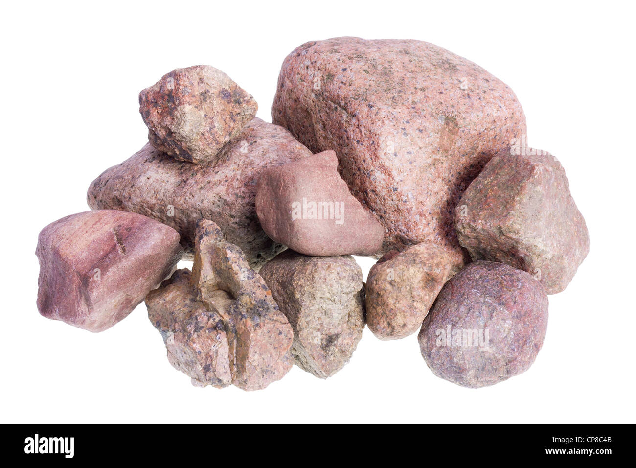 Red granite pebbles hi-res stock photography and images - Alamy