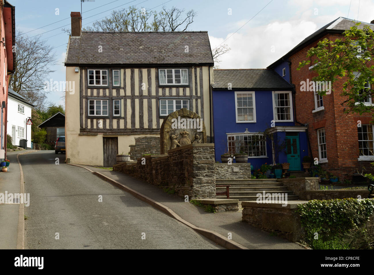Timber framed building in Bishops Castle Shropshire Stock Photo - Alamy