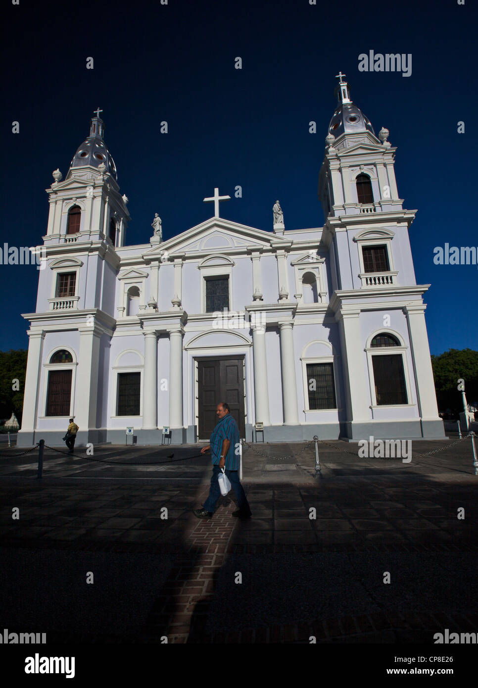Cathedral of Guadalupe along the Plaza las Delicias in Ponce Puerto ...
