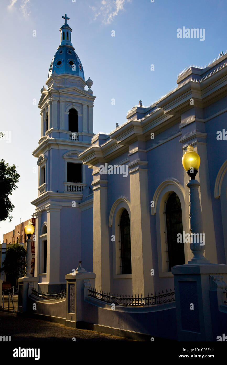 Cathedral of Guadalupe along the Plaza las Delicias in Ponce Puerto ...