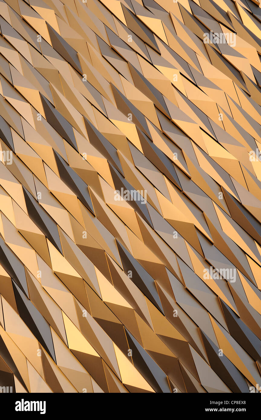 Detail of Titanic Belfast cladding Stock Photo - Alamy