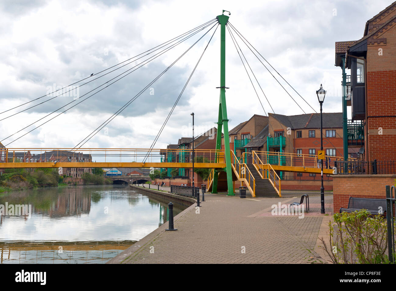 Wathen wigg foot bridge hi-res stock photography and images - Alamy