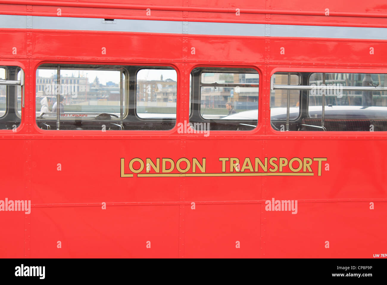 Side of London Bus Stock Photo - Alamy