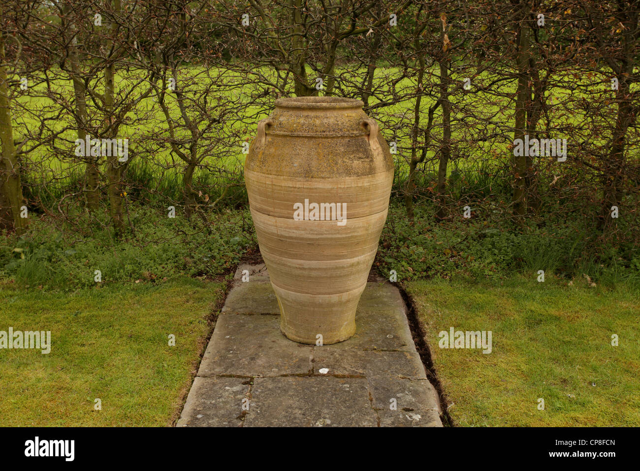 Garden feature in a lawn, England UK Stock Photo - Alamy