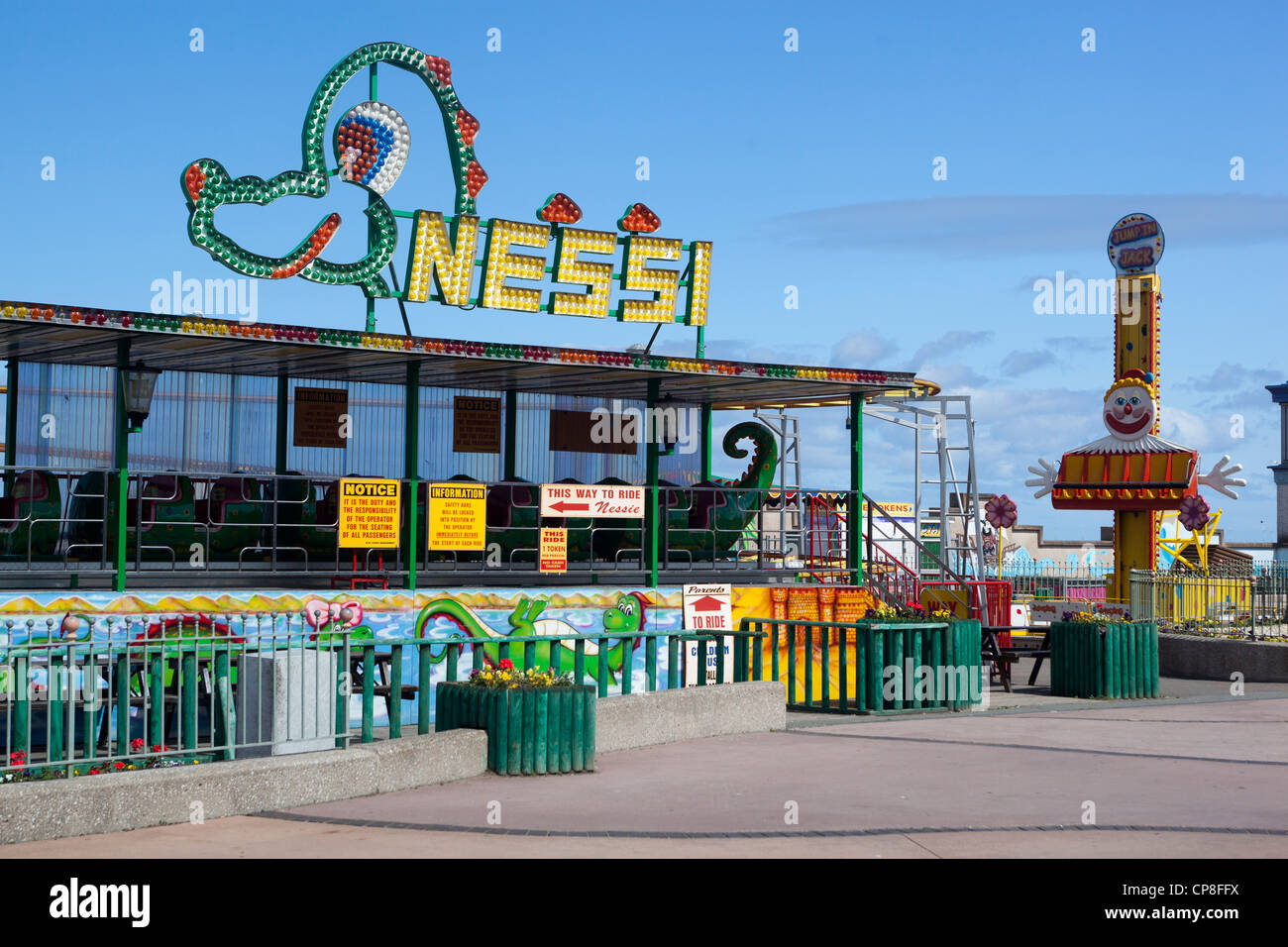 Funfair Rhyl North Wales UK Stock Photo - Alamy