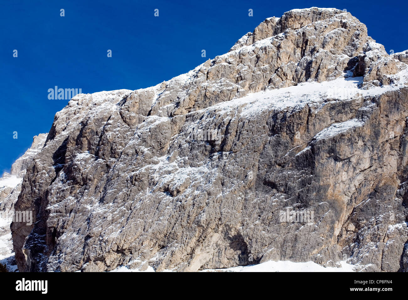 Cliff faces Gruppo del Sella Sella Gruppe Val Gardena Selva Dolomites ...