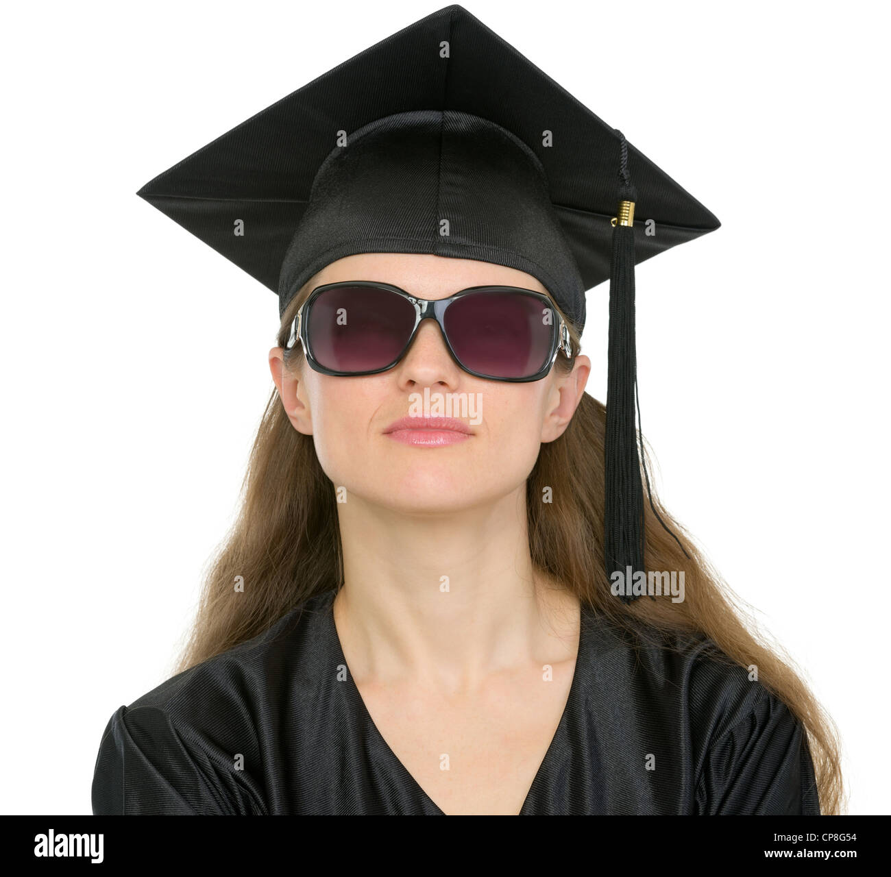 Portrait of cool graduation student in sunglasses Stock Photo - Alamy