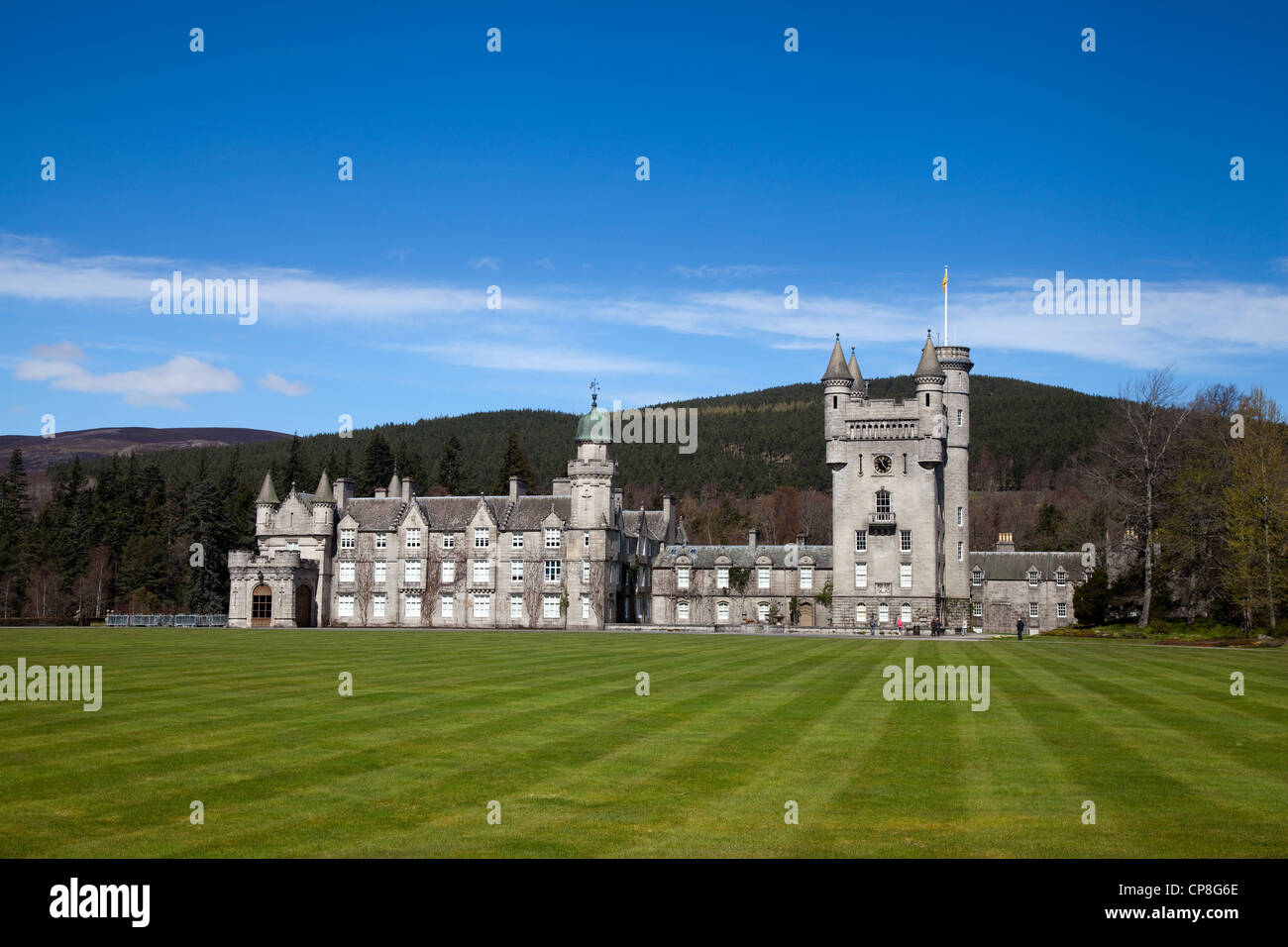 Balmoral Scottish Royal Scots baronial revival style castle and grounds ...