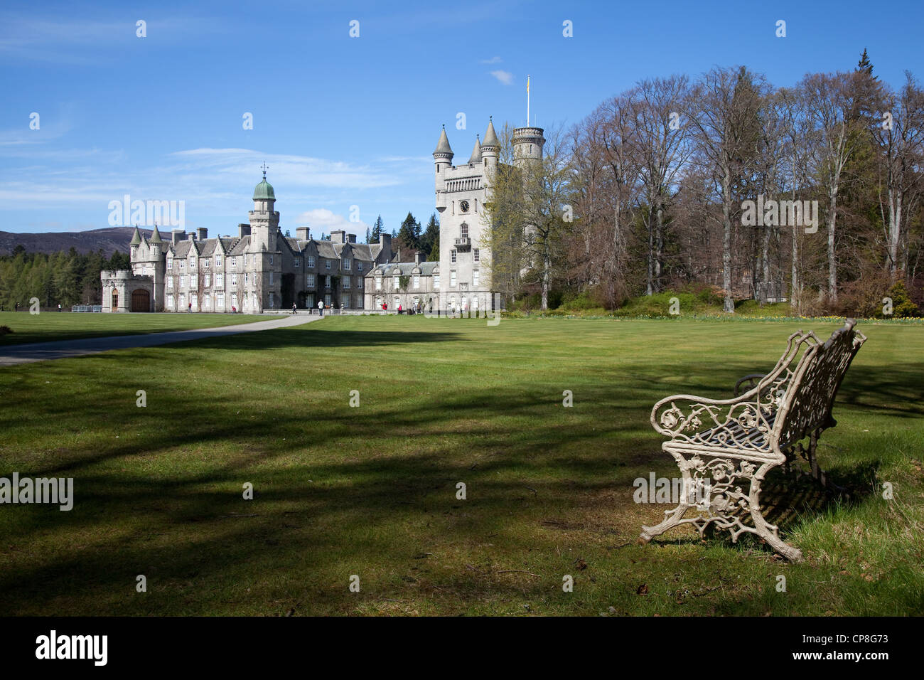 Balmoral Scottish Royal Scots baronial revival style castle and grounds ...