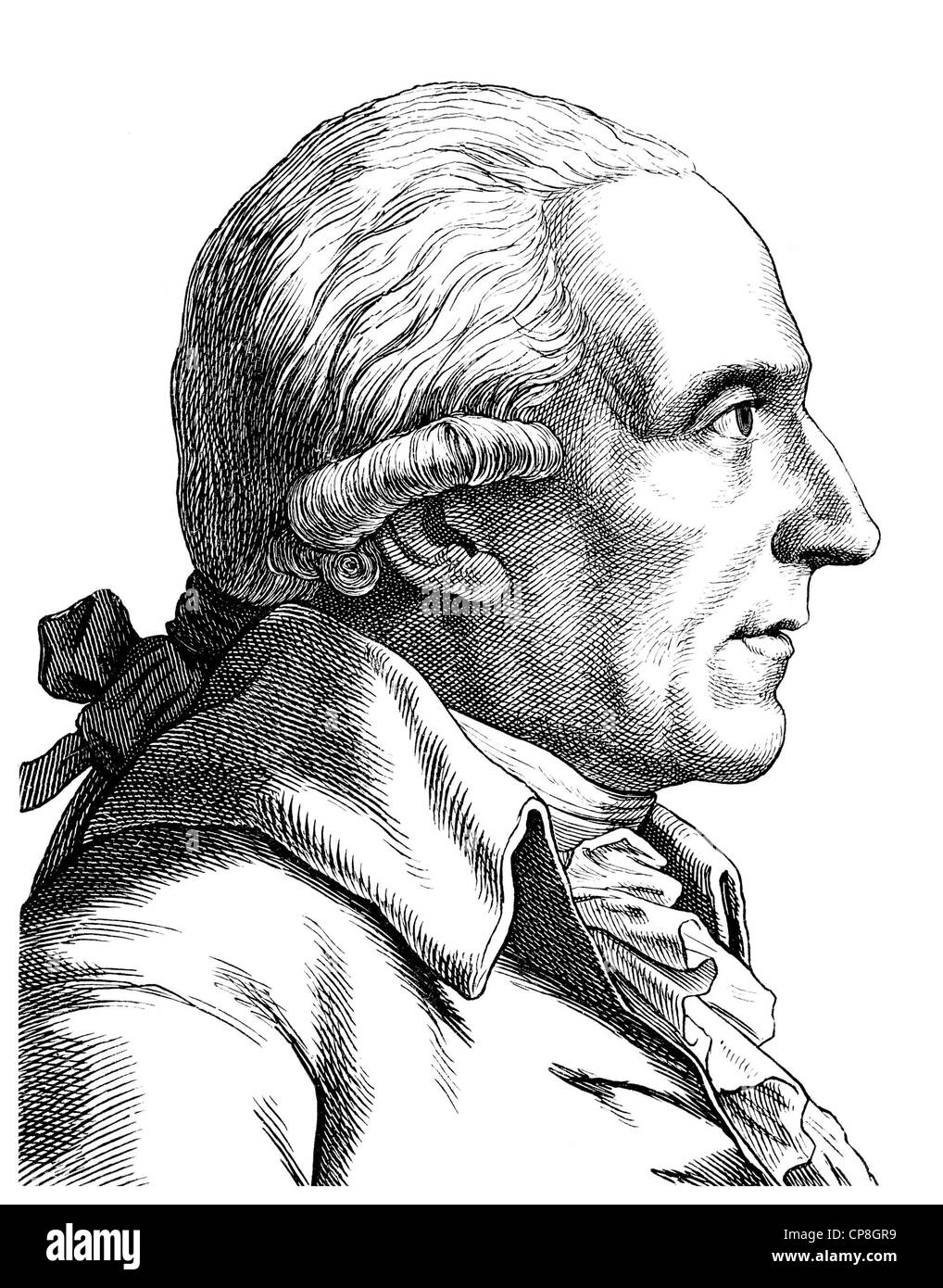 Christian Garve, 1742 - 1798, German philosopher of the late ...
