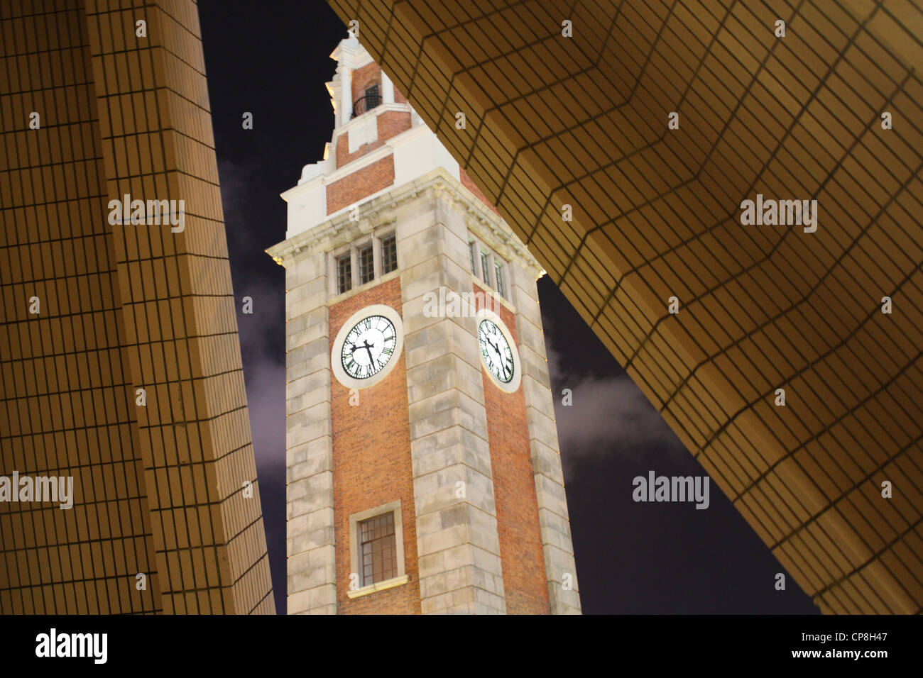 Clock Tower by Kowloon Public Pier, Hong Kong Stock Photo - Alamy
