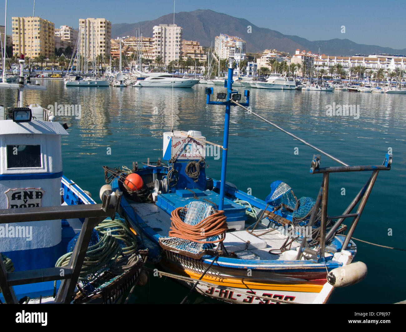 The fishing port, Estepona, Spain Stock Photo - Alamy