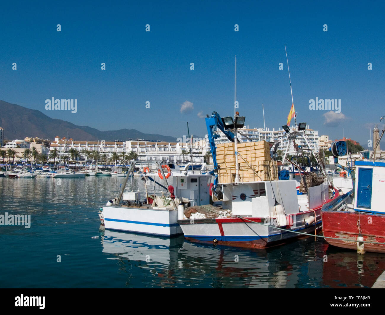 The fishing port, Estepona, Spain Stock Photo - Alamy