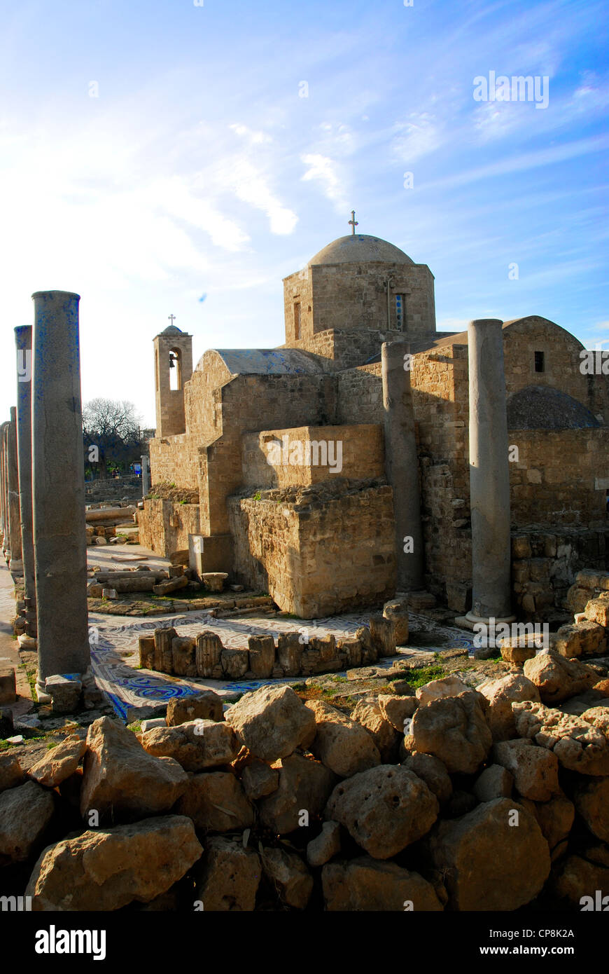 Church of St Paul / Panagia Chrysopolitissa .Kato Papfos / Cyprus Stock ...