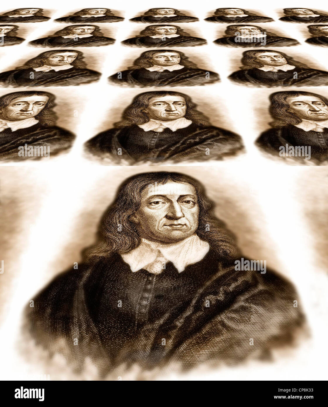 John Milton, 1608 - 1674, an English poet and political philosopher ...