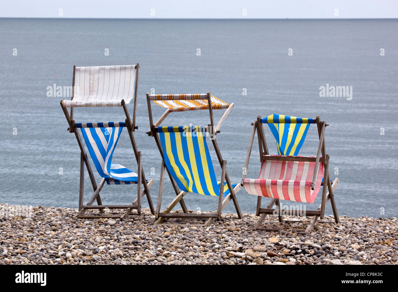 Deck chairs in wind hi-res stock photography and images - Alamy