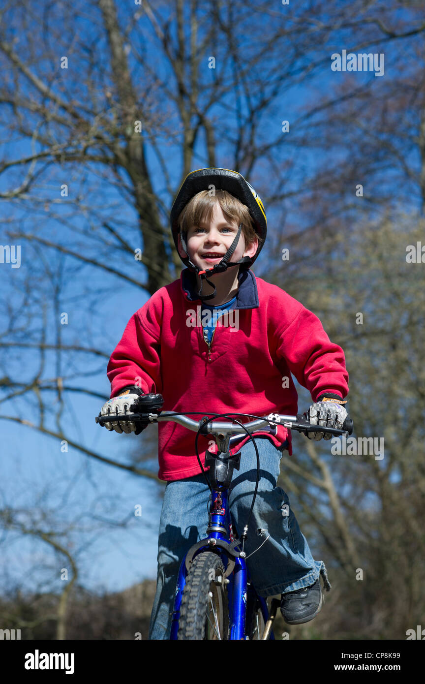 Children cycling on bike trails Stock Photo - Alamy