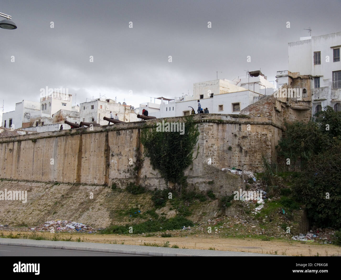 The city walls, Tangier, Morocco Stock Photo - Alamy