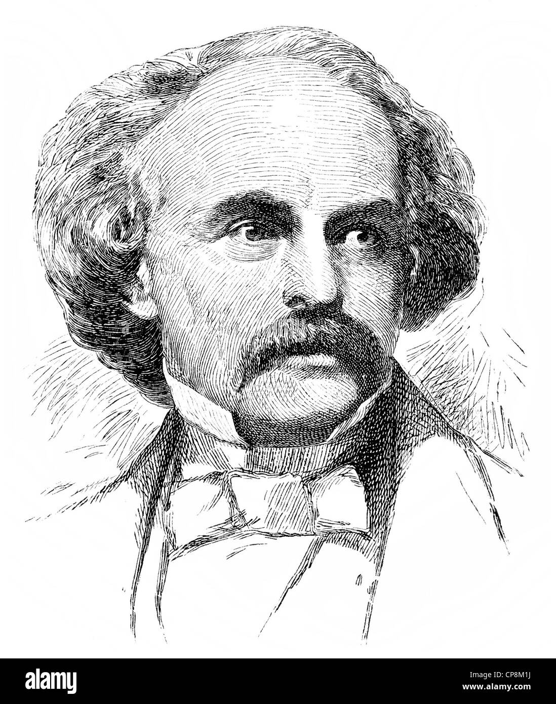 Nathaniel Hawthorne, 1804 - 1864, an American writer of Romanticism ...