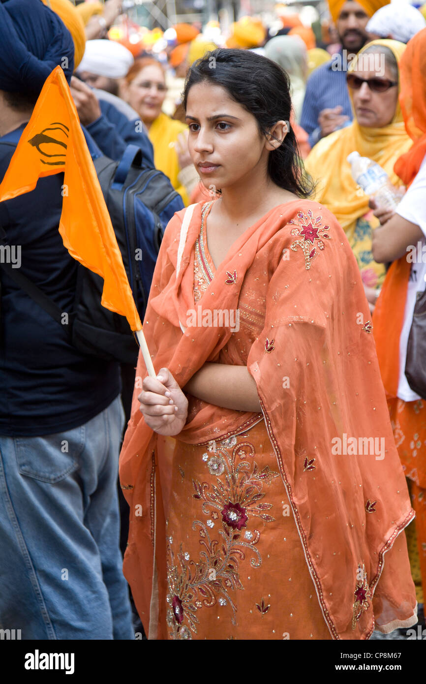 Annual Sikh Parade & Festival on Madison Avenue in New York City Stock Photo - Alamy