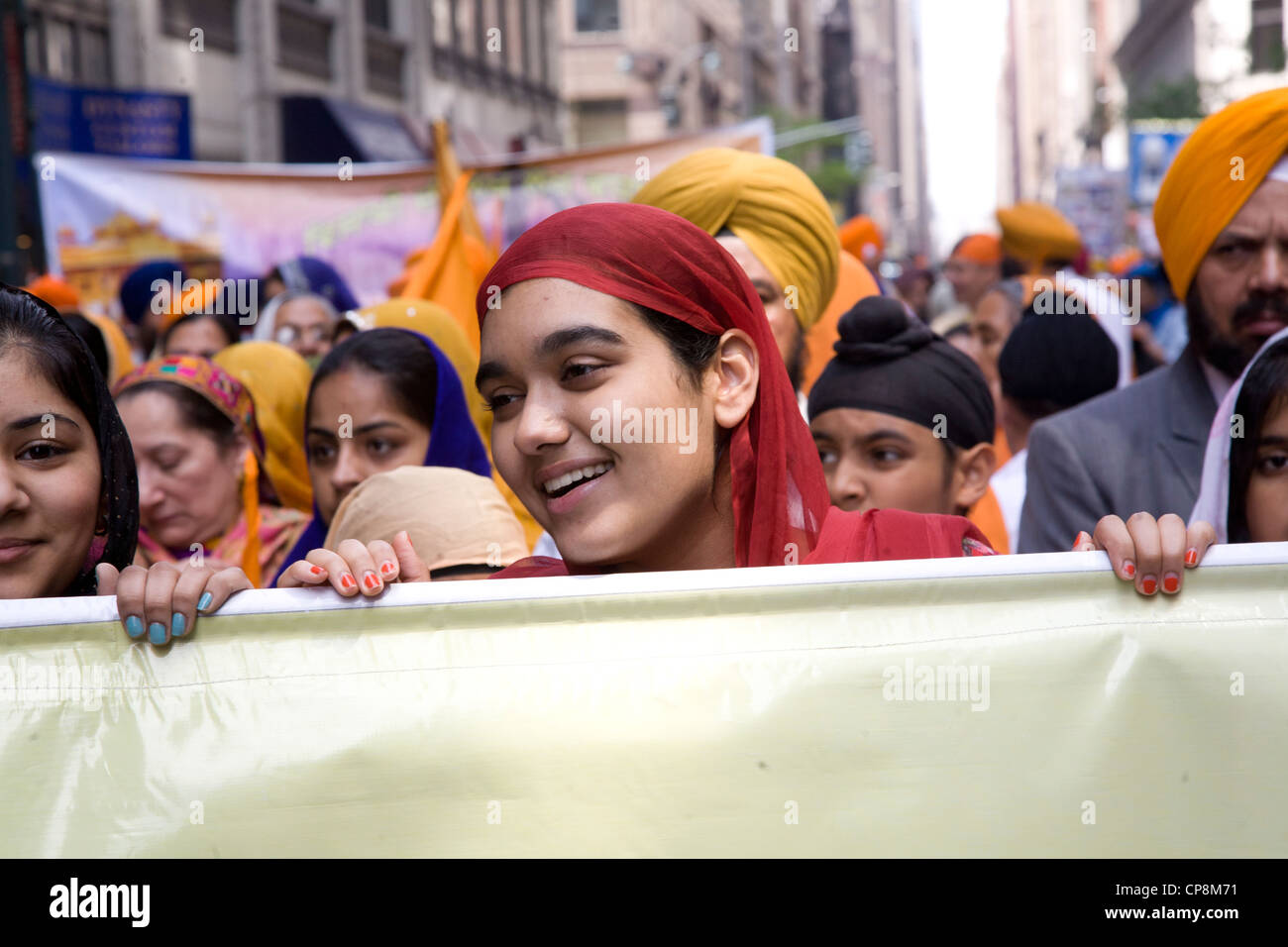 Annual Sikh Parade & Festival on Madison Avenue in New York City Stock Photo - Alamy