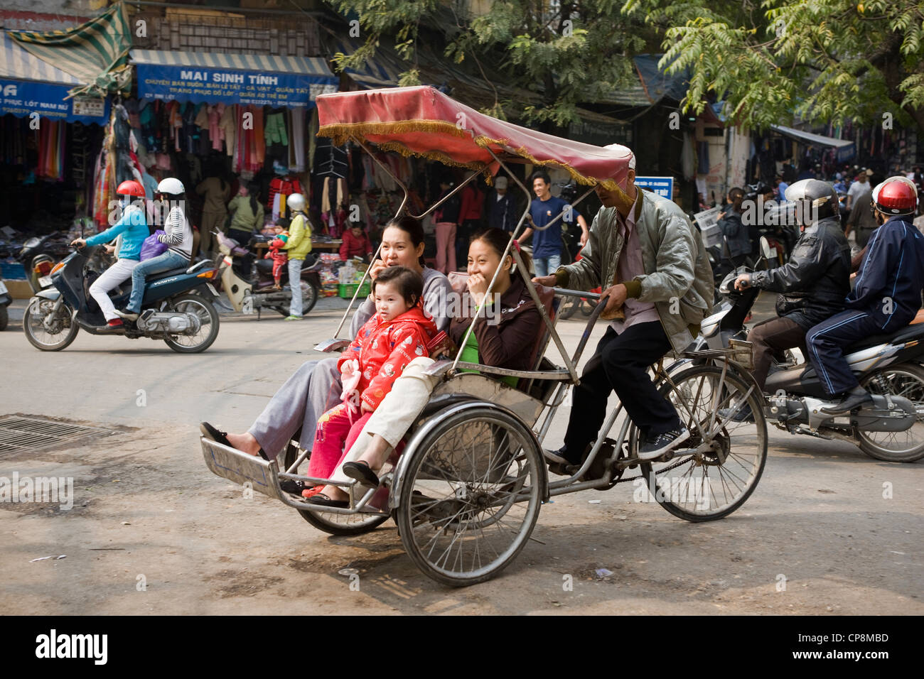 Cyclo Ride Hanoi Stock Photo - Alamy