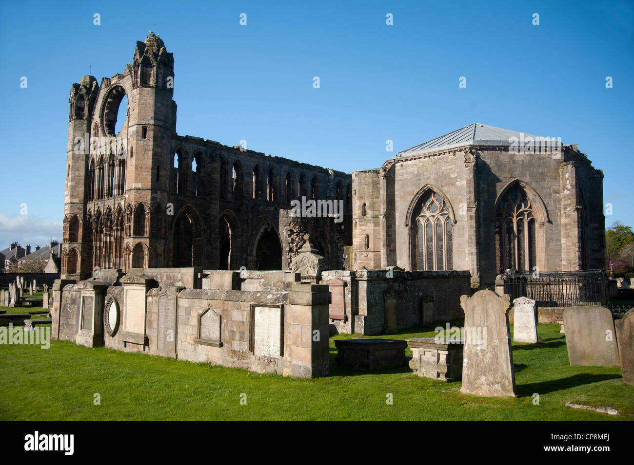 Elgin Cathedral and Chapter House, Moray, Grampian Region. Scotland ...