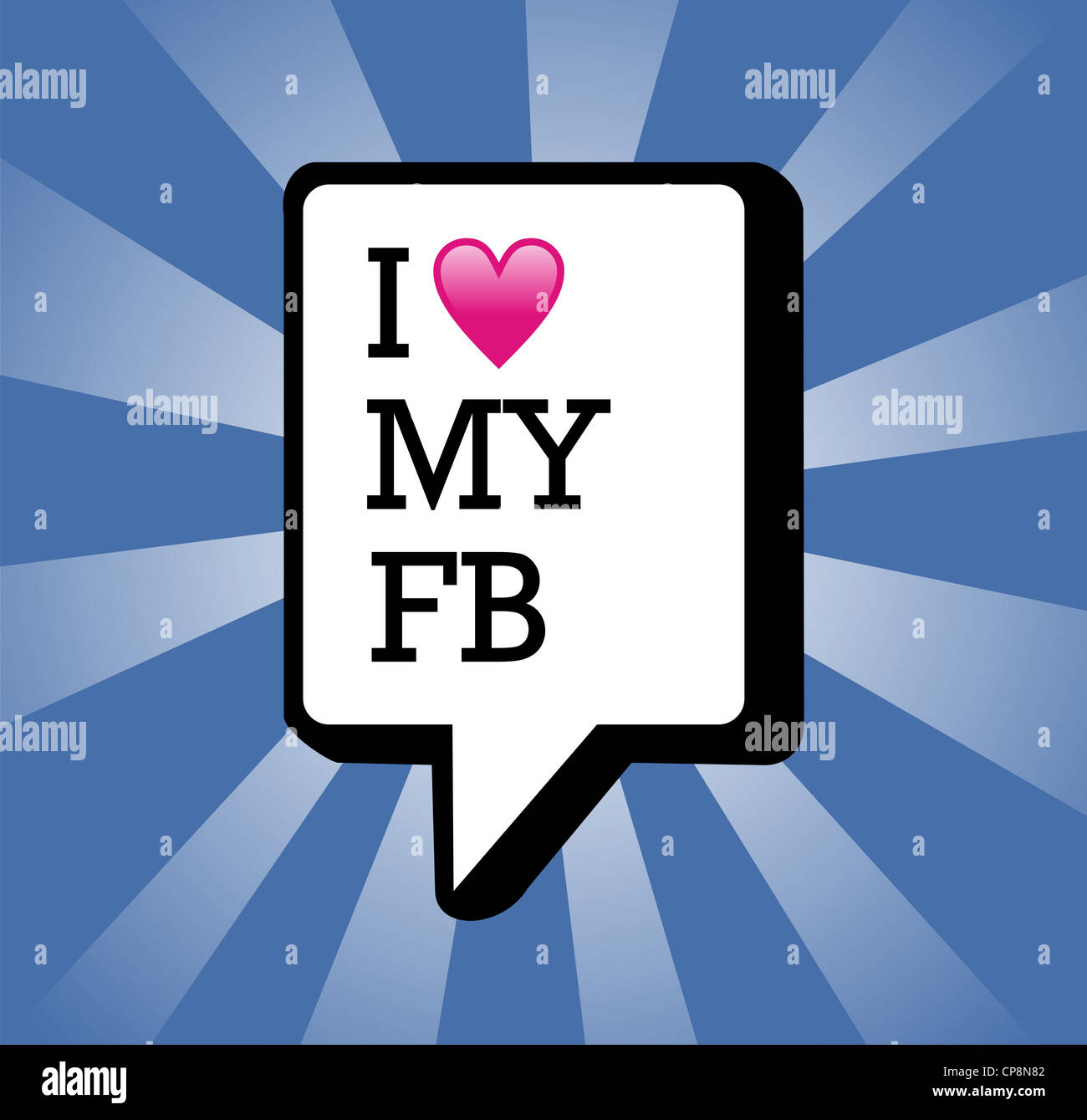 I love facebook text in communication bubble background illustration ...