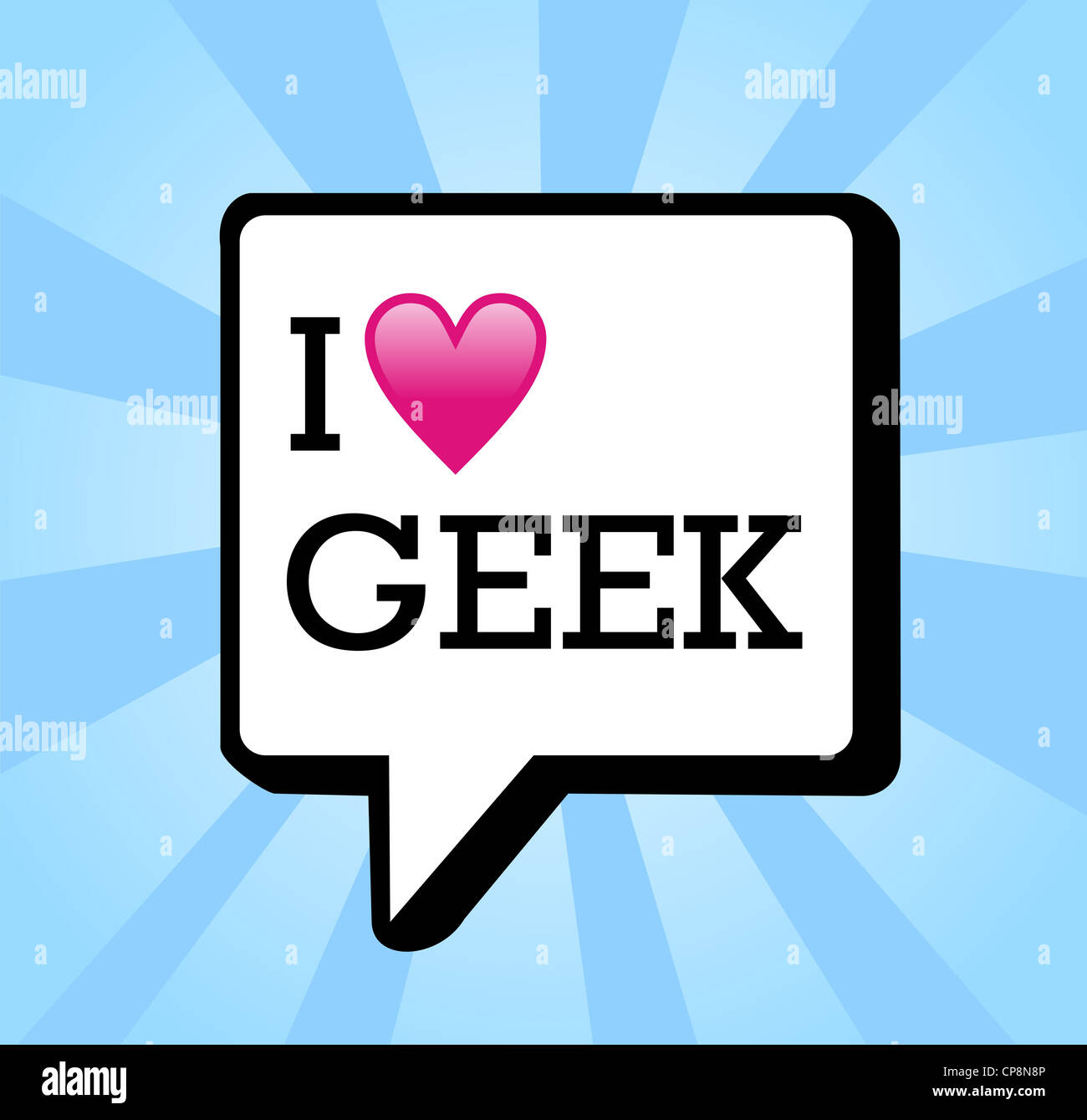 I love geek message in communication bubble background illustration ...