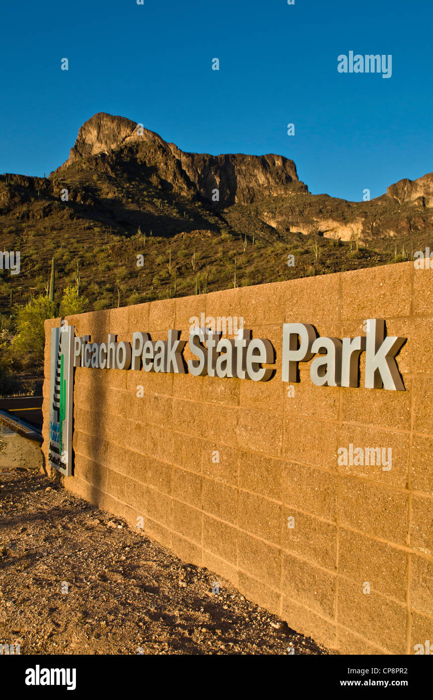Picacho Peak State Park is a state park of Arizona, USA, surrounding ...