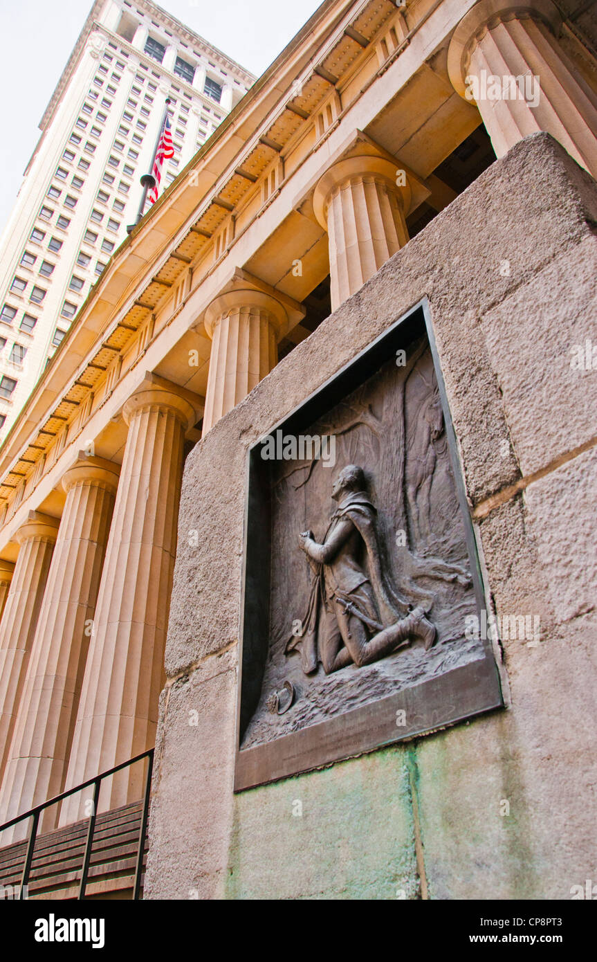 Valley Forge plaque bronze Stock Photo - Alamy