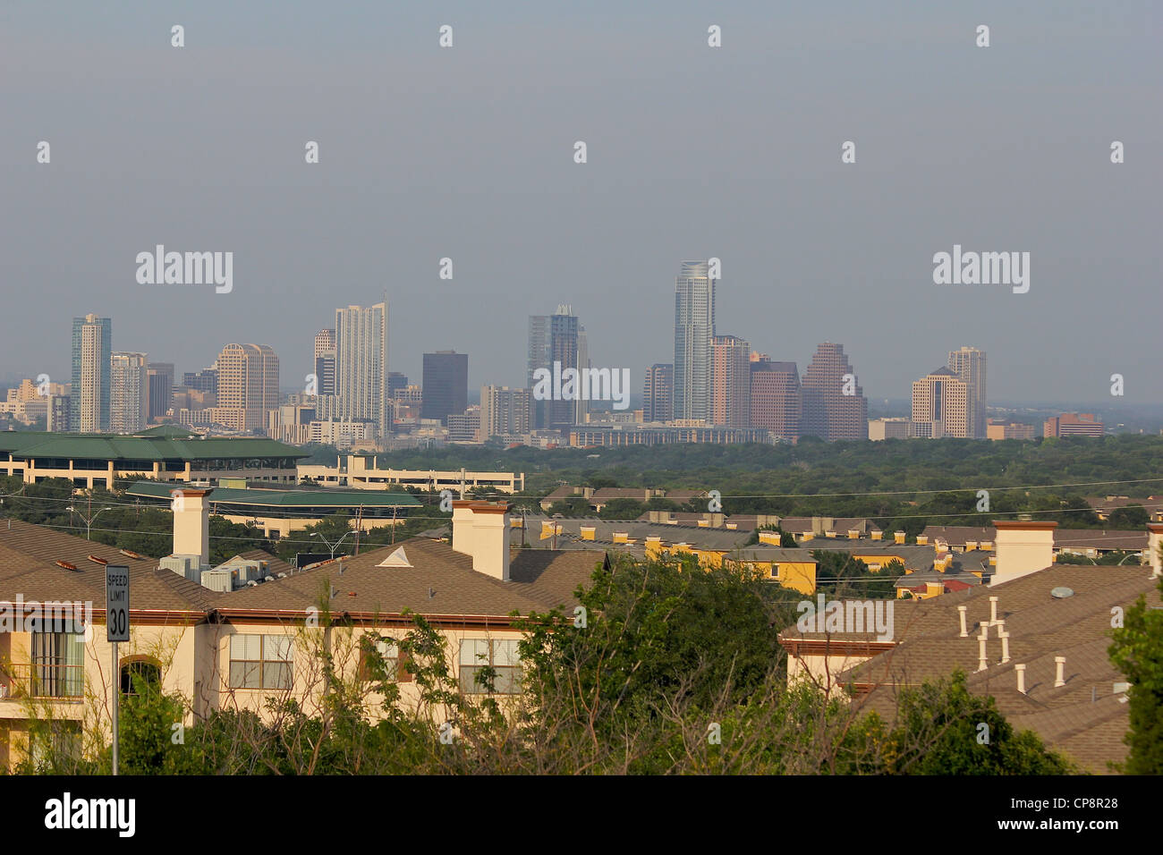 A view towards the Austin skyline. Austin, Texas Stock Photo - Alamy