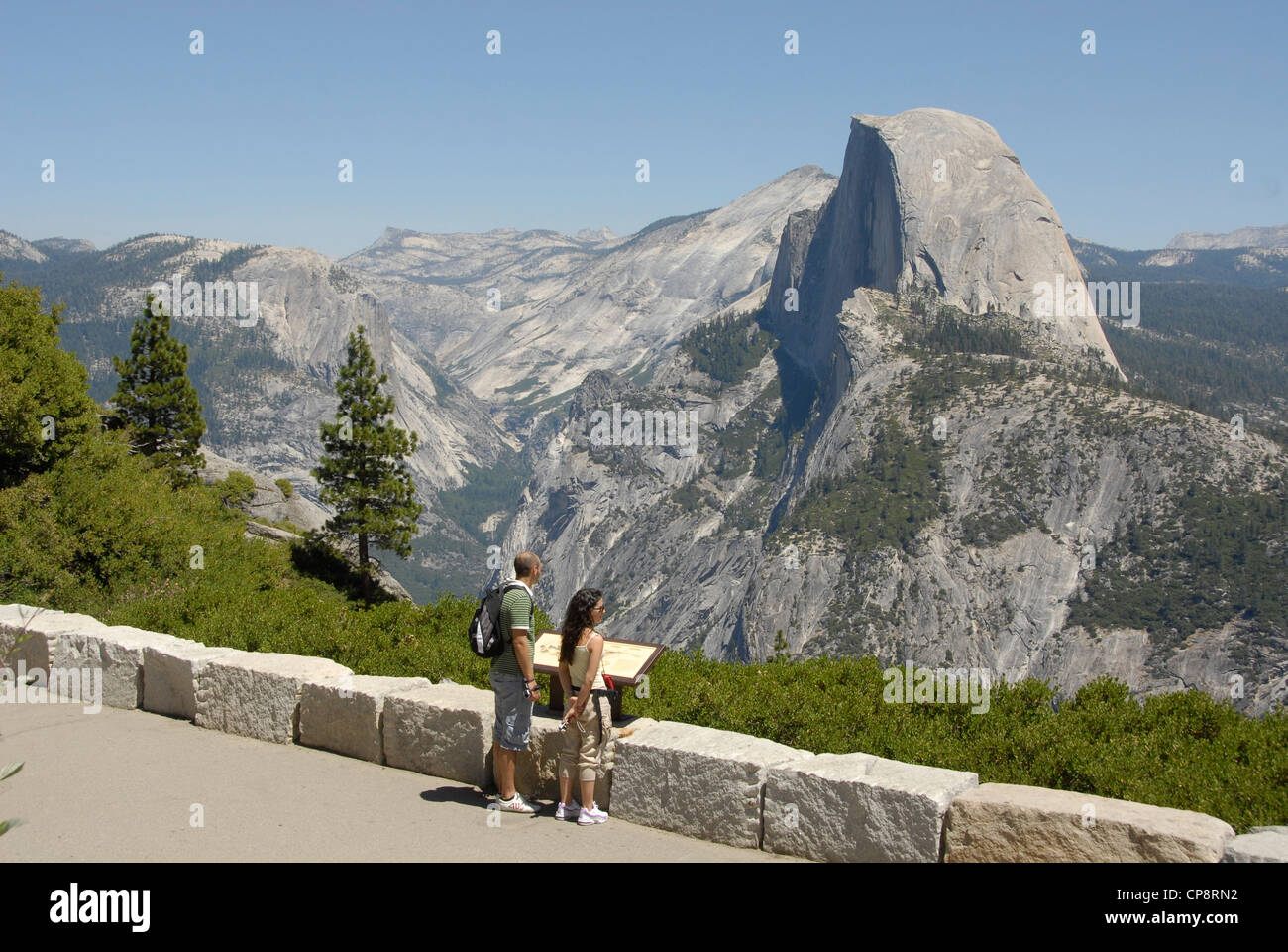 Yosemite falls from yosemite village hi-res stock photography and ...