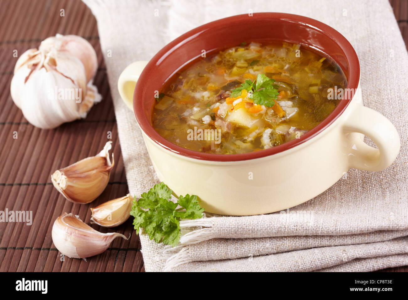 Still life with soup tureen hi-res stock photography and images - Alamy